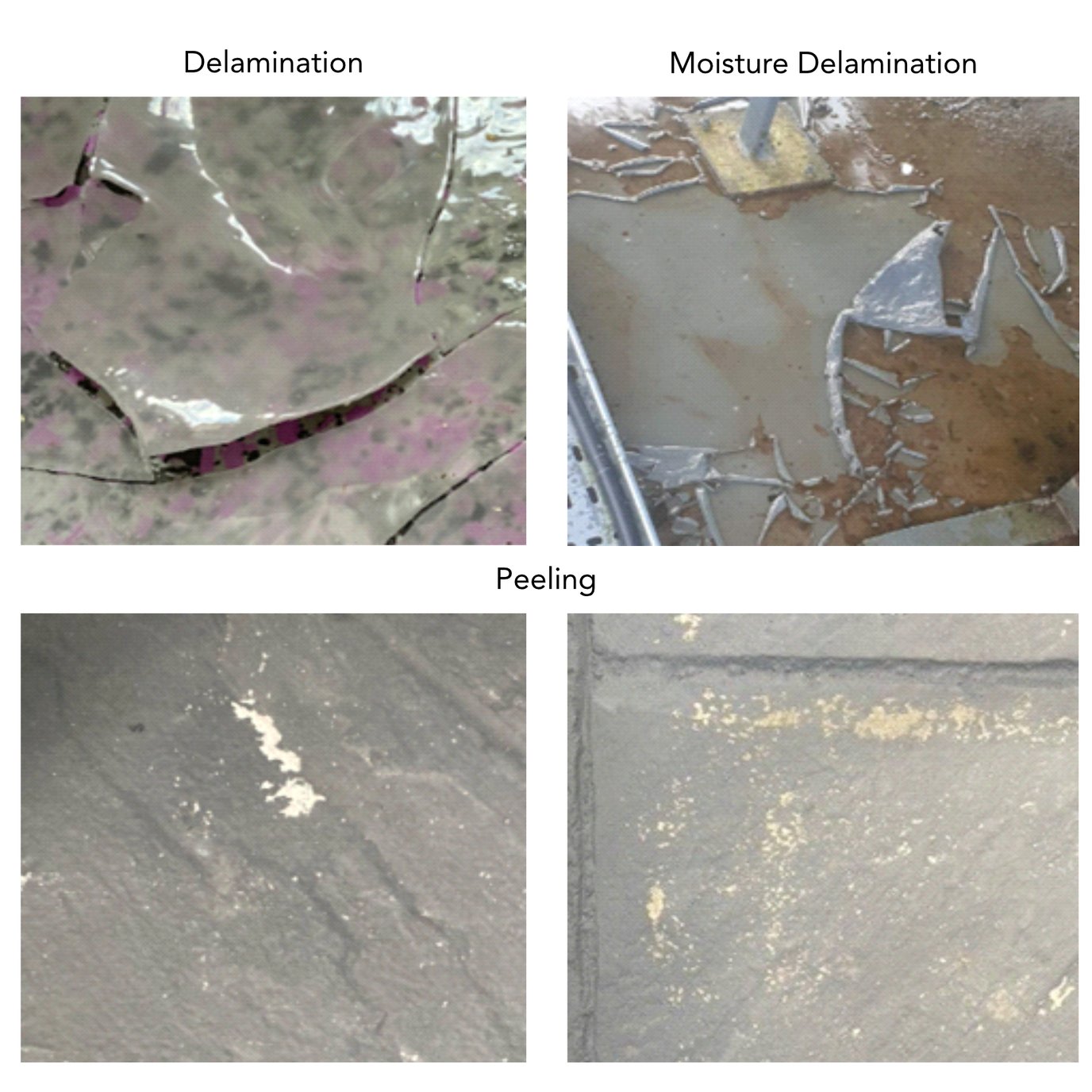 Why is the flooring/coating peeling away? (Peeling & Delamination)